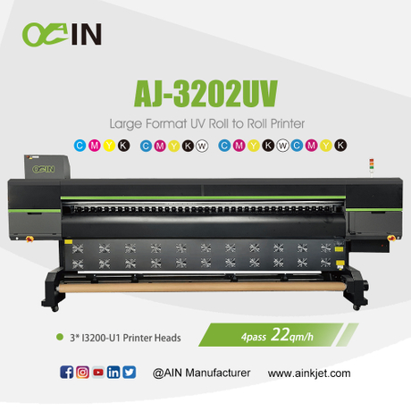 AJ-3202UV Large Format UV Roll to Roll Printer - Buy uv printer, large format printer, uv roll ...
